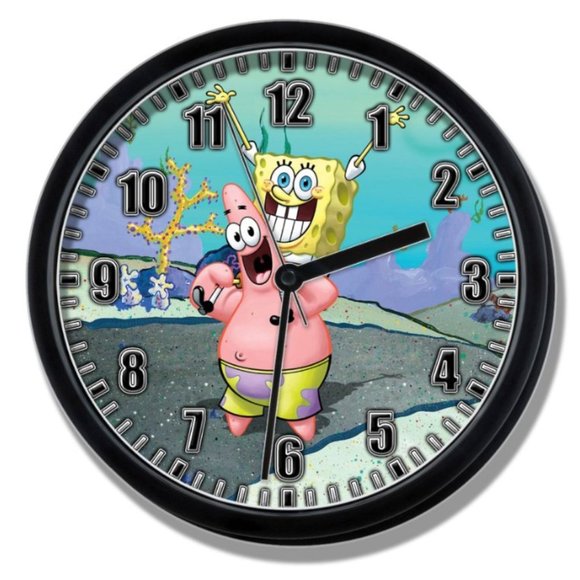 Clock | Wall Decor | Spongebob And Patrick Clock Wall Clock New | Poshmark